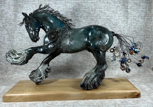 Customized & Painted Breyer Traditional Steampunk Model with Wood Base ...