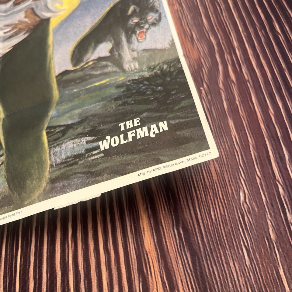 Vintage Post Cereal The Wolfman Poster Glow In The Dark 1975 | eBay