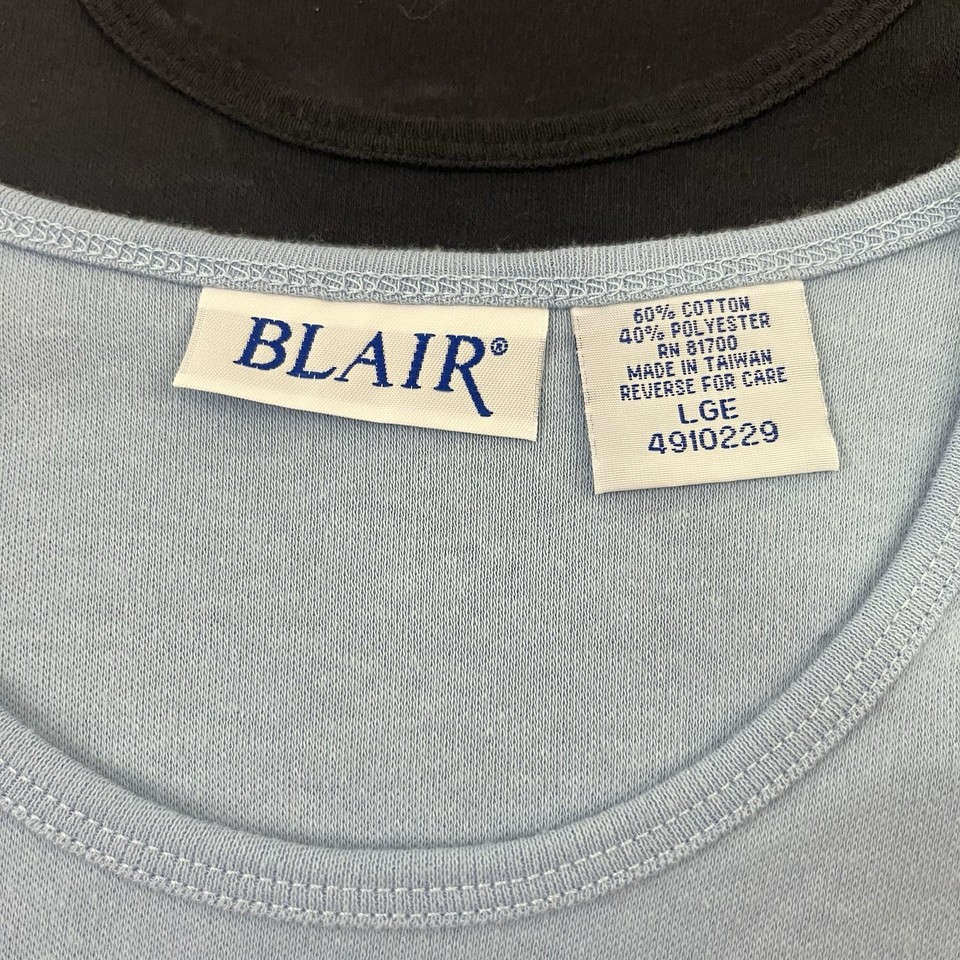 Lot Of 5 Blair Women's Sleeveless Tank Tops Large Cotton Polyester New ...