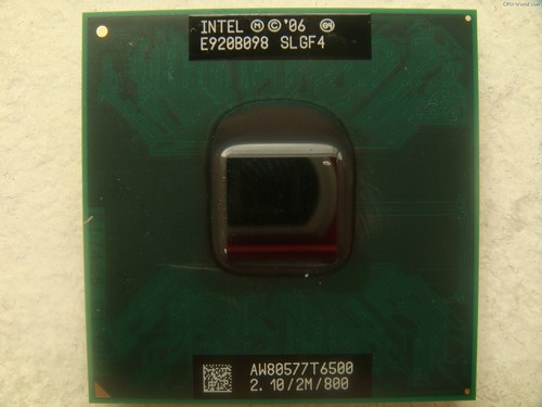 Intel Dual Core Duo Mobile T6500 Processor Sony Vaio VGN-NW11S - PCG ...