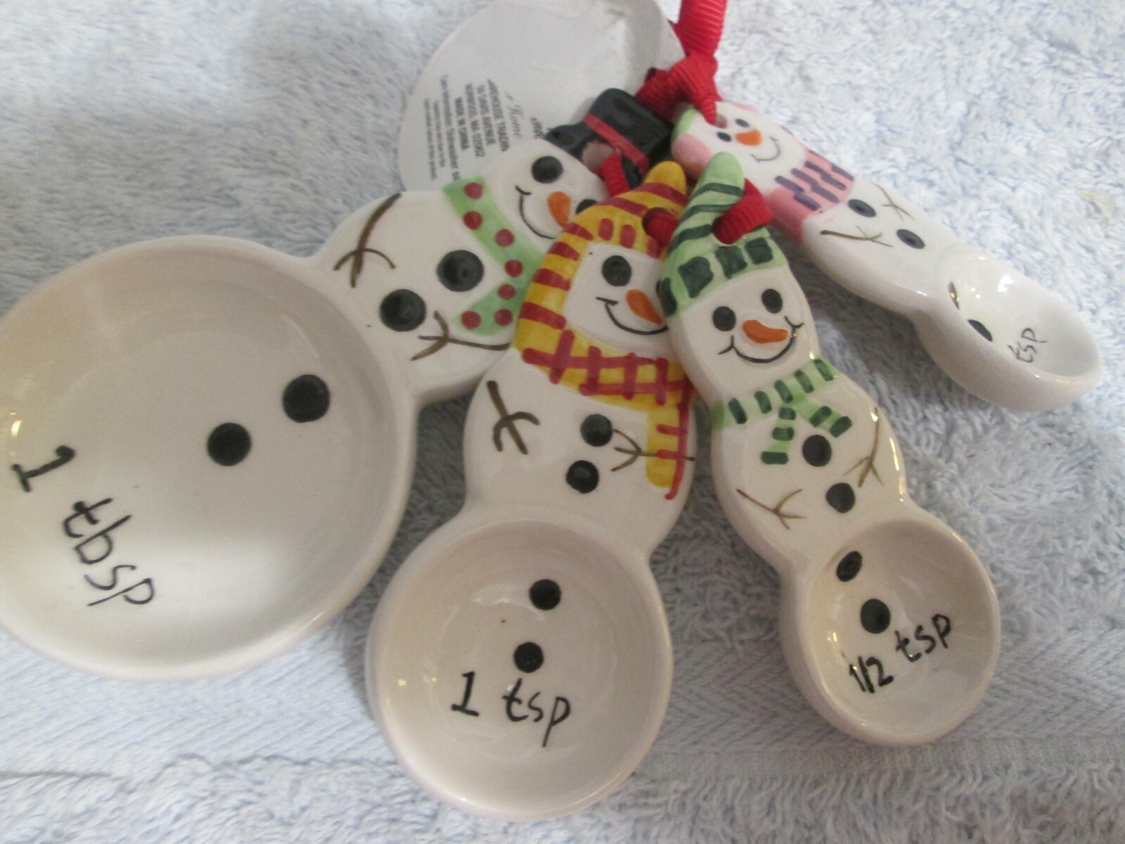 Snowman Measuring Spoons New With Tag See Description | eBay