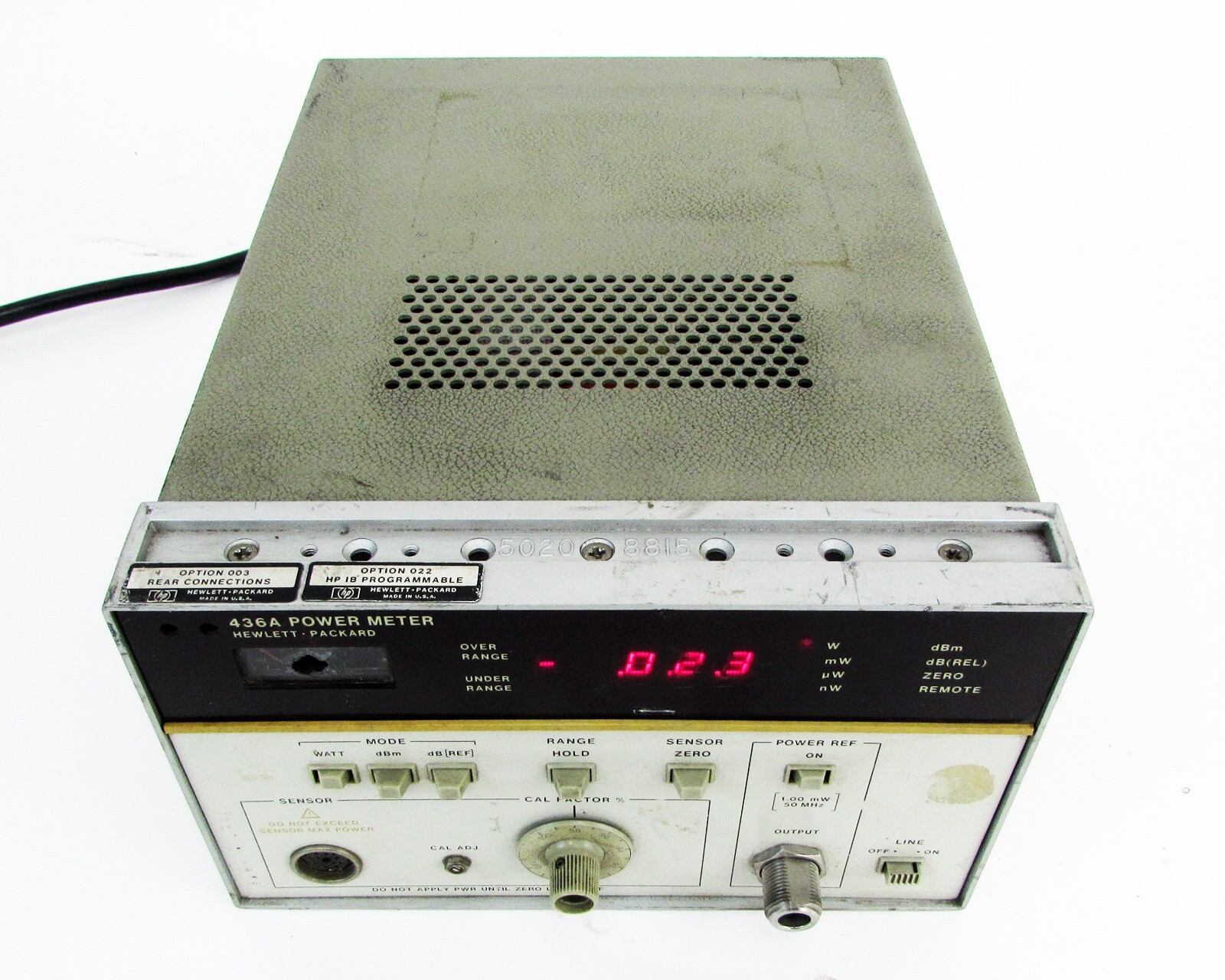 HP/Agilent - 436A, Power Meter 100 kHz to 110 GHz OPT 003-022 / Needs ...