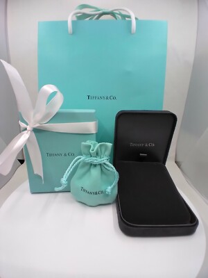 Brand new Tiffany co bag,an black suede box for pendant,with suede ...