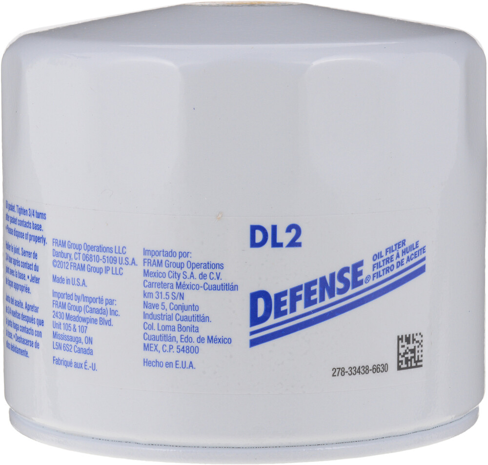 DEFENSE DL2 - cross reference oil filters | oilfilter-crossreference.com