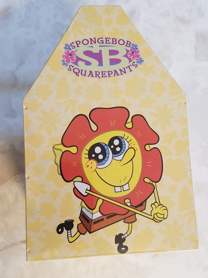 EXTREMELY RARE Spongebob Squarepants 2007 Steel Metal Tool Tote Lunch ...