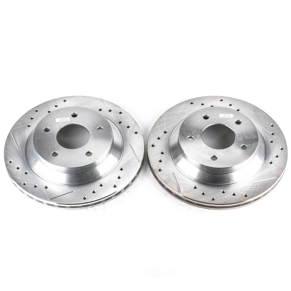 Disc Brake Rotor Set-Front Drilled, Slotted and Zinc Plated Brake Rotor ...