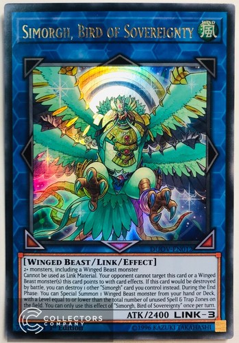 Yu-Gi-Oh! DUOV-EN012 - Simorgh, Bird of Sovereignty - 1st ed. - Ultra ...