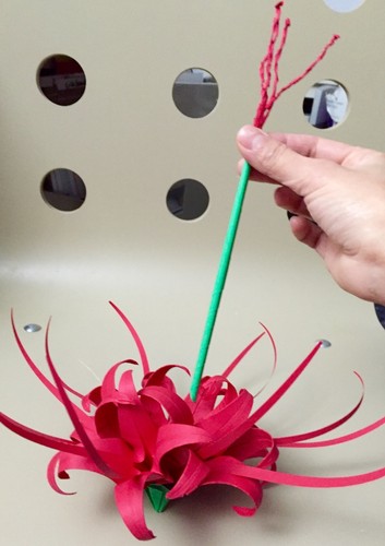 Origami spider Lily Paper Flower Centerpiece wedding anniversary decor ...