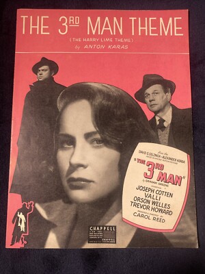 The 3rd Man Theme (The Harry Lime Theme) Anton Karas Sheet Music 1949 ...