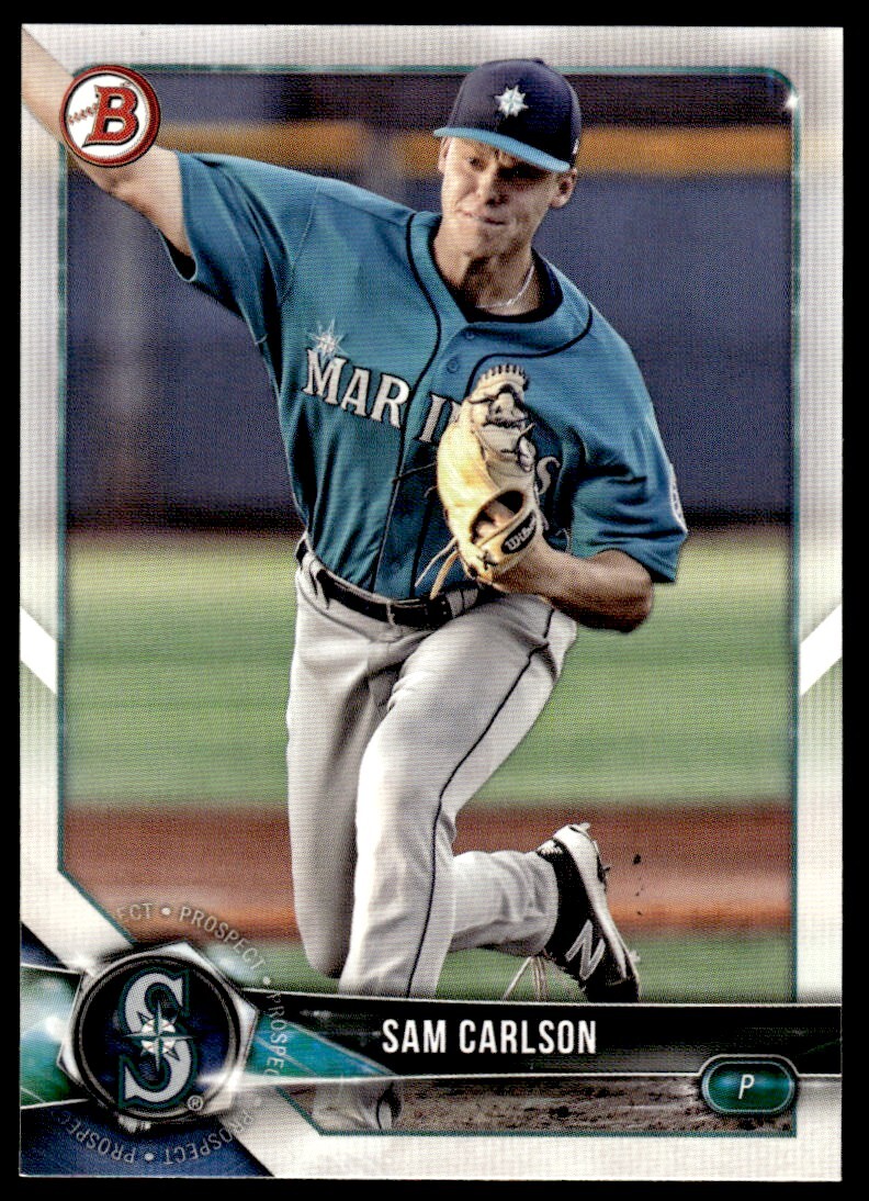 2018 Bowman Draft Sam Carlson Seattle Mariners #BD-175 | eBay