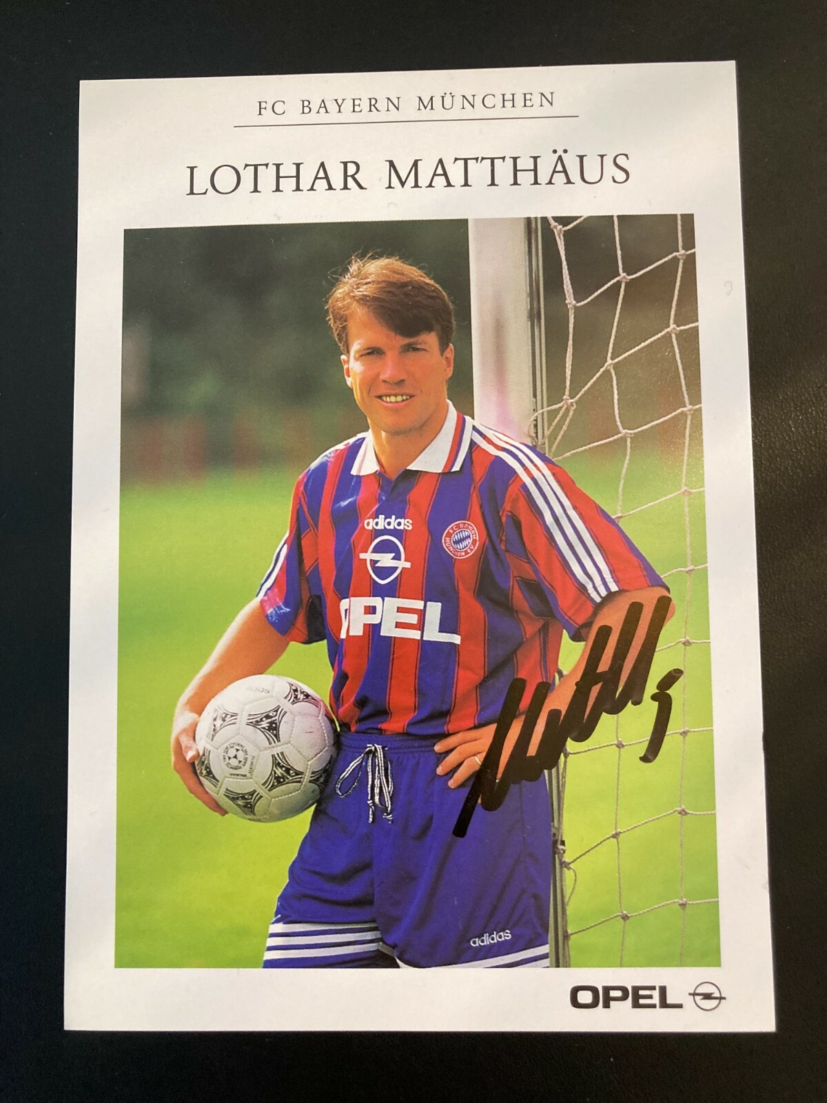 1996-97 Bayern Munich Official Autograph Signature Card Lothar Matthaus ...