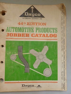 Dayco belt & hose Automotive Products Jobber reference Catalog 44th ...