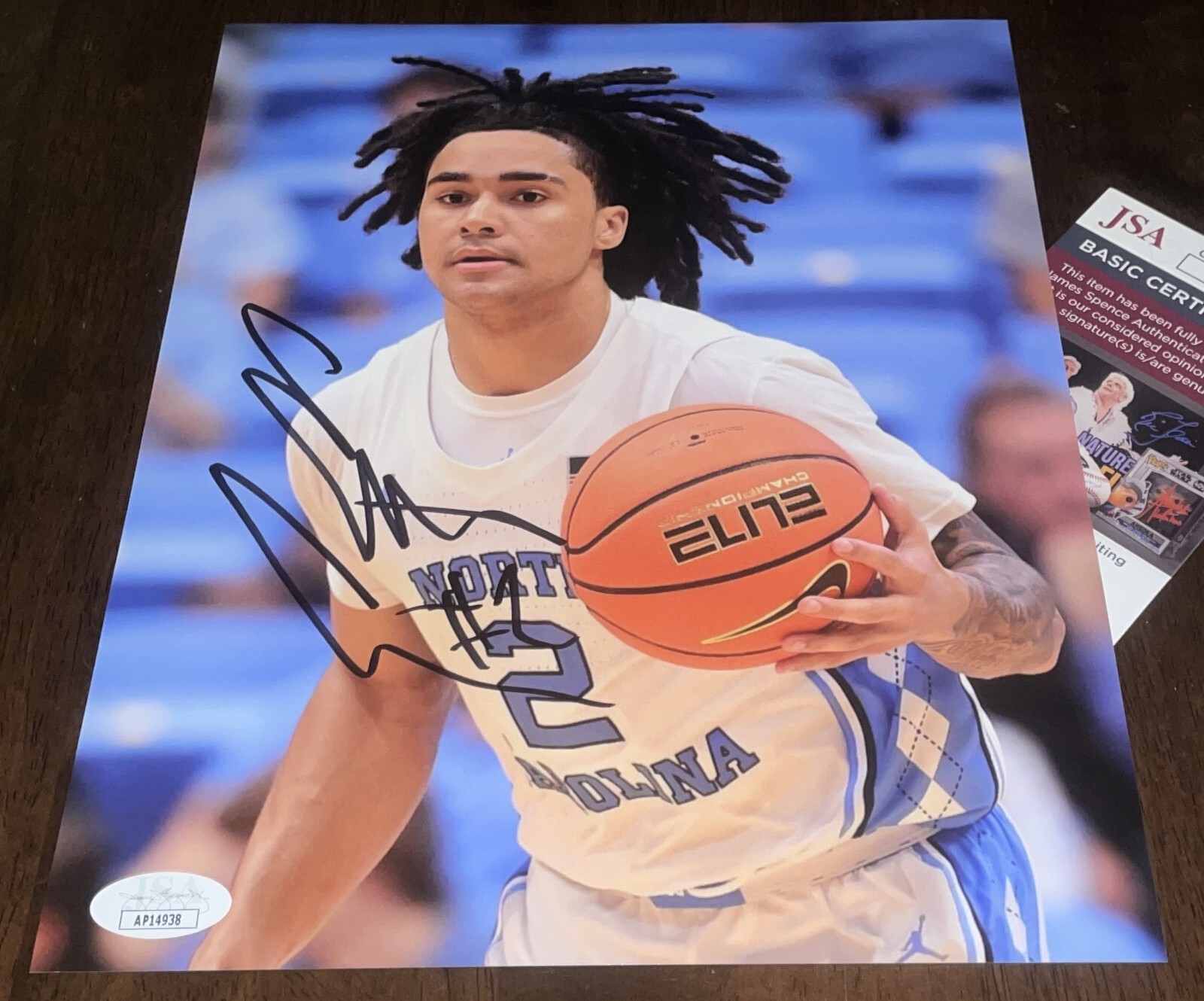 ELLIOTT CADEAU SIGNED 8X10 PHOTO JSA UNC BASKETBALL AUTOGRAPH NORTH ...