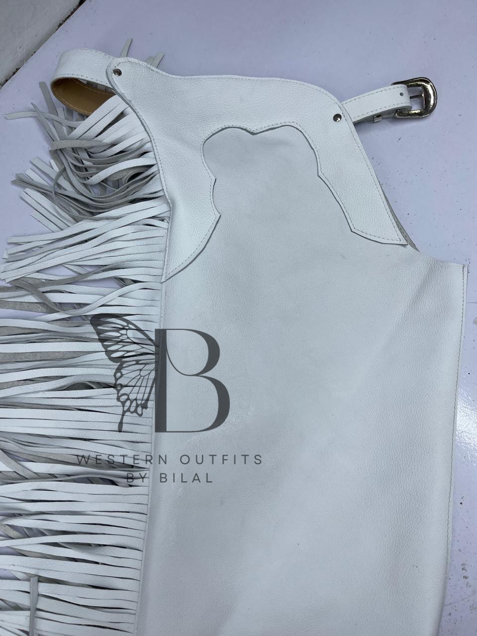 Ladies western leather chap| Rodeo chap| fringed chap| Shotgun Style ...