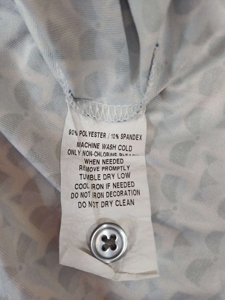 Greyson Mens Polo Shirt Size Large Animal Print Racoon Wolf Face Golf ...