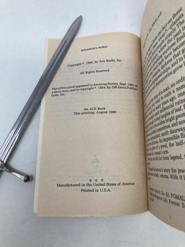 Rocannon's World by Ursula K Le Guin First 1st Edition VG PB 1980 | eBay