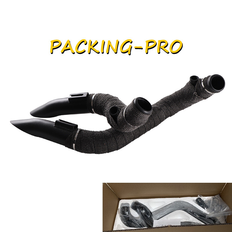 2" LAF Exhaust Pipes w/ Flange Kits for Harley Sportster Touring Black ...