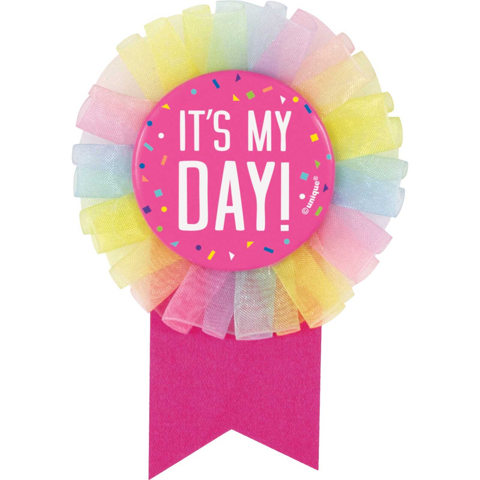 It's My Day! Birthday Ribbon Badge Party Celebration | eBay