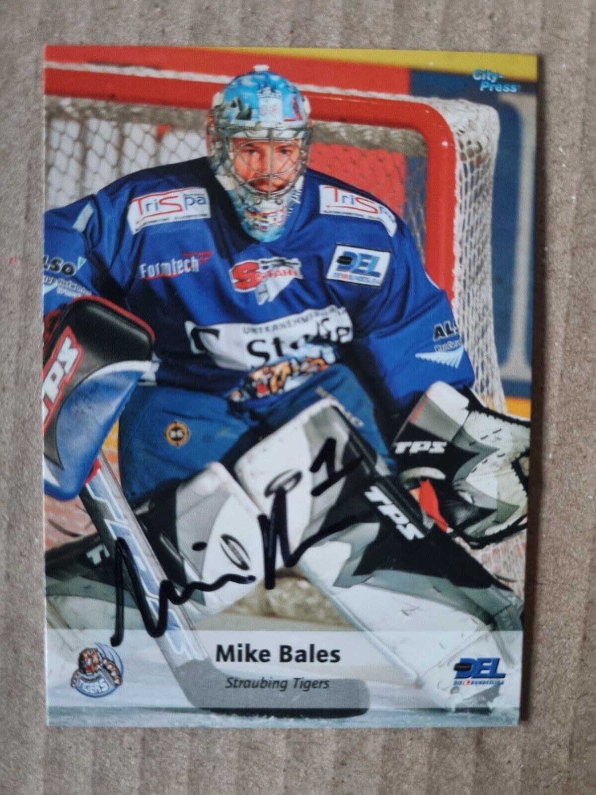 Mike Bales Signierte DEL Trading Card Straubing Tigers | eBay.de