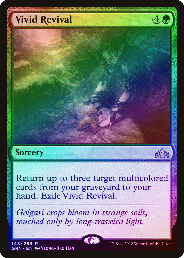 Vivid Revival FOIL Guilds of Ravnica NM Green Rare MAGIC MTG CARD ...