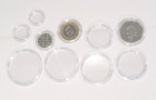 COIN CAPSULES - ALL SIZE from 14mm to 42mm Capsule - 10 30 50 100 each ...