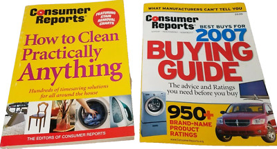 Consumer Reports - 2 Paperback Books - Year 2006 & 2007 | eBay