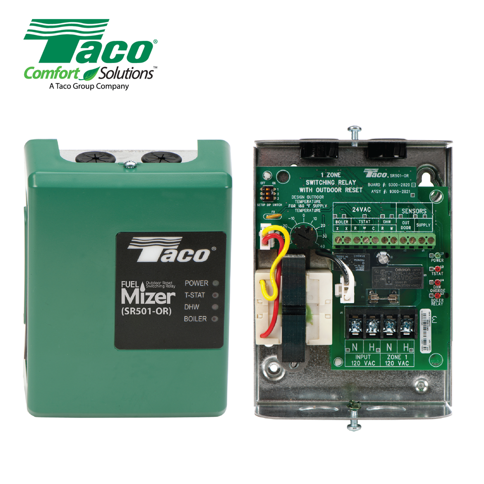 Taco FuelMizer SR501-OR-4 Switching Relay & Boiler Reset Control w ...