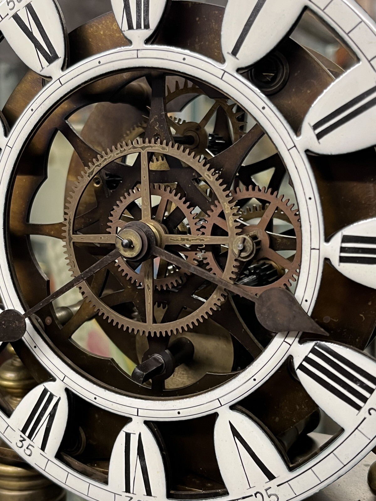 Skeleton Clock With Case And Key. Large & Impressive | eBay UK