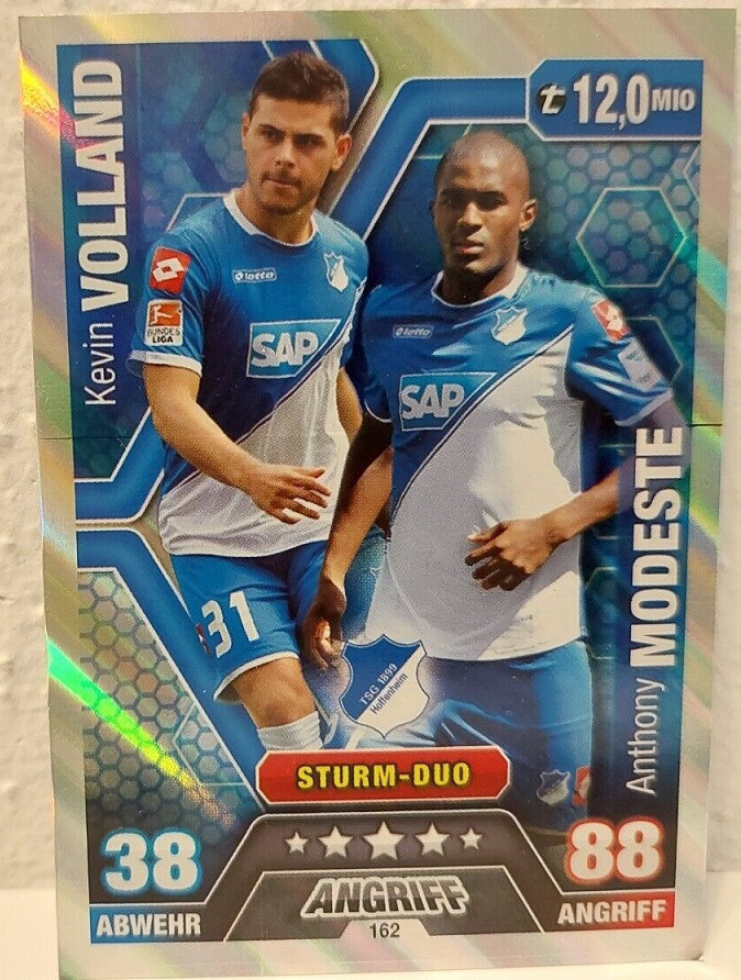 Kevin Volland + Modeste - Card Match Attax 2014-15 - Hoffenheim - Sturm ...