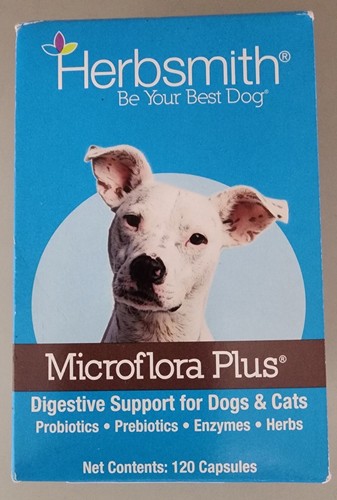 HerbSmith Microflora Plus Dog Digestion Aid Probiotic Digestive Enzymes ...