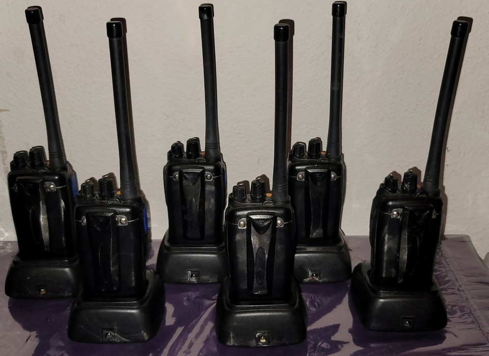 6x CONNECT SYSTEMS CS701 VHF DMR HANDHELD RADIOS BATTERIES CHARGERS HAM ...