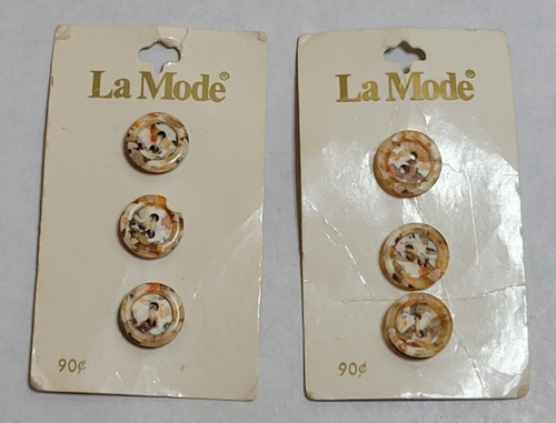 VINTAGE ~ LaMode #15806 ~ #22 ~ 9/16" ~ Multi-Colored Speckled Buttons ~ Lot/6 | eBay