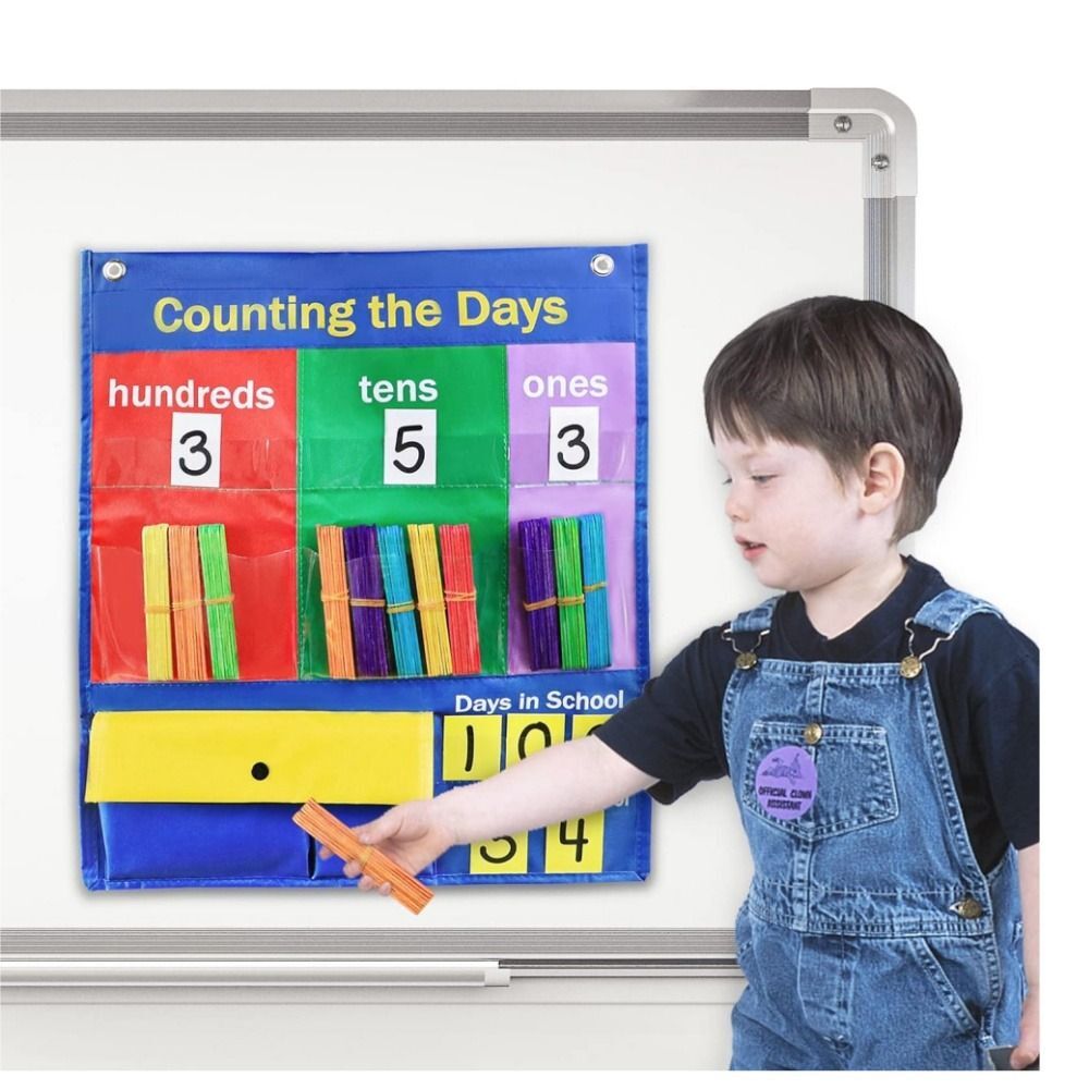 Blue Counting Caddie Pocket Chart Intuitive and Effective Counting ...