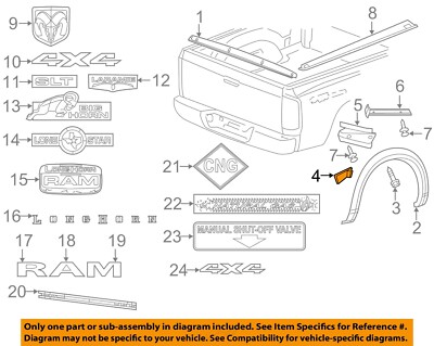 CHRYSLER OEM 12-23 1500 Classic Exterior Trim-Wheel Flare U-Nut ...