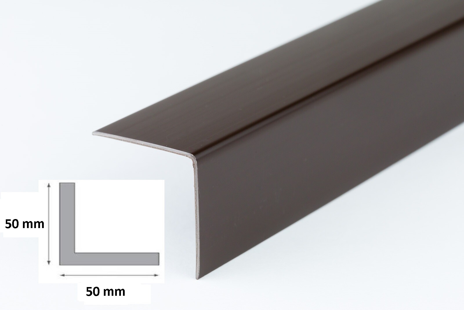 PVC CORNER 90 DEGREE PLASTIC ANGLE TRIM - 1 METRE LENGTH BROWN VARIOUS ...