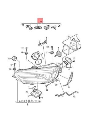 Genuine Repair Kit For Headlamp Housing Right AUDI A5 S5 8W6998122 | eBay