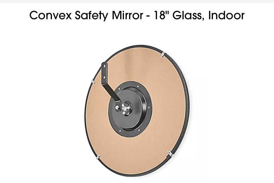 ACR Convex Indoor Security Mirror, 160 Degree Viewing Angle, 15 ...