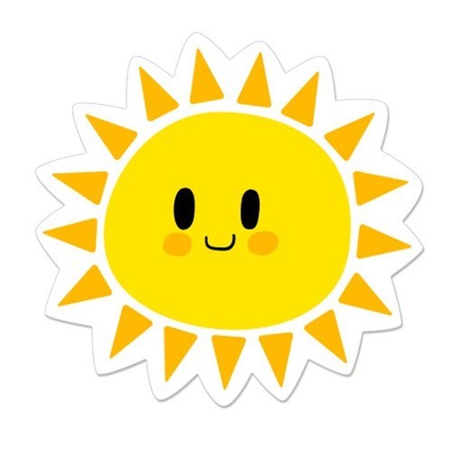 Cute Sun Car Laptop Phone Vinyl Sticker - SELECT SIZE | eBay
