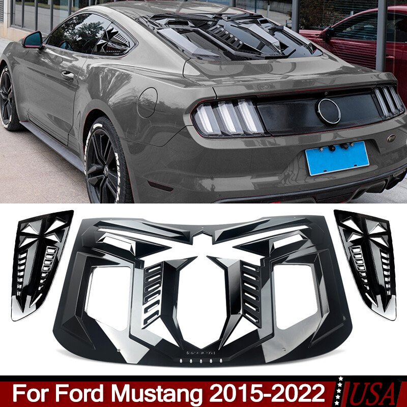 Rear+Side Window Louver Windshield Cover For Ford Mustang GT350 GT500 ...