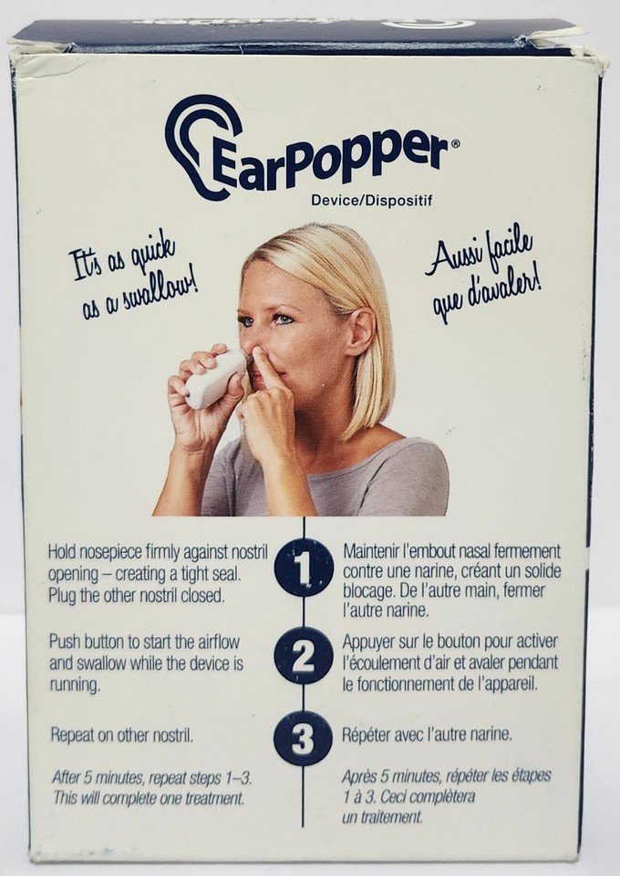 EarPopper AUTHENTIC EP2100 ENT Eustachian Tube Ear Canal Relief ...