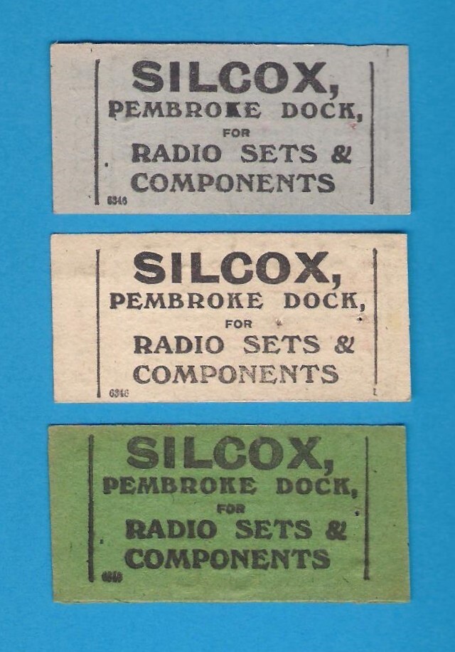 Silcox Motor Service of Pembroke Dock ~ 3 Bell Punch Bus Tickets ...