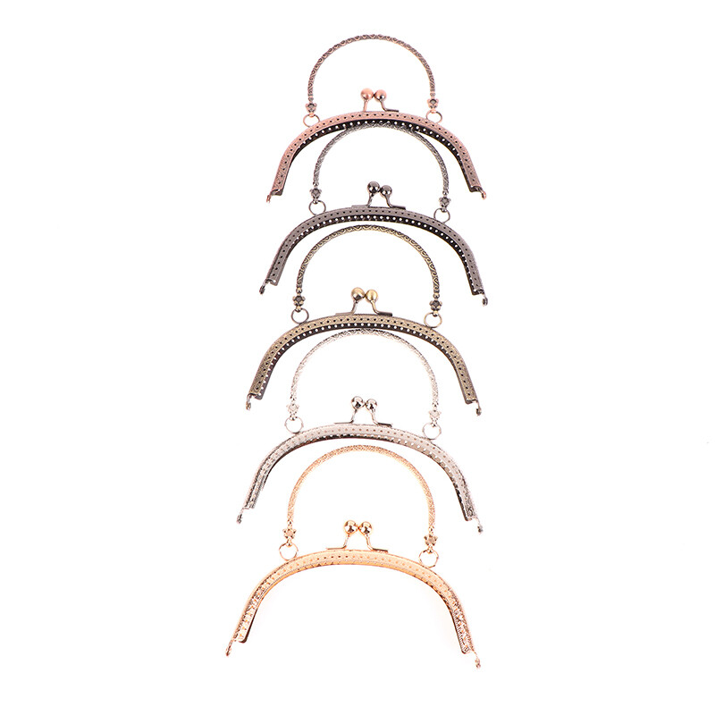 1Pc 16.5CM Arc Vintage Embossing Metal Frame Clasp Arch Lock For Bags ...