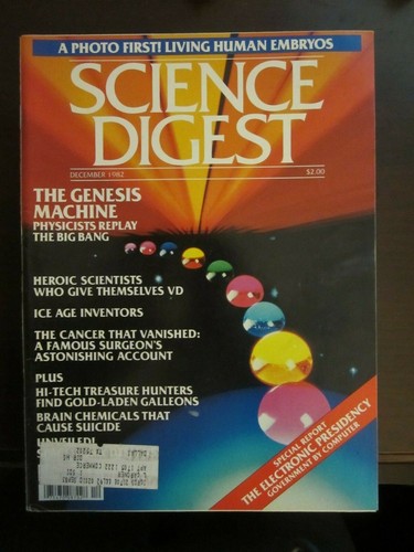 Science Digest Magazine December 1982 Genesis Machine Big Bang L56 | eBay