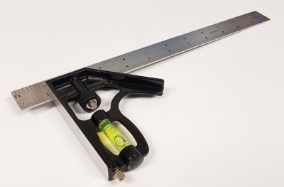 Aluminum 12" Combination Square Ruler w/ Level Vial Scriber Stainless ...