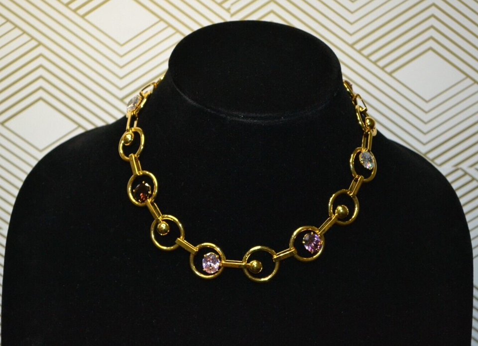 HENRI BENDEL SABRINA GEM COLLAR NECKLACE & EARRING SET | eBay
