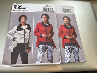 Butterick Pattern B6569 Ms kAtheRine Tilton Front Zip Jacket w/Contrast ...