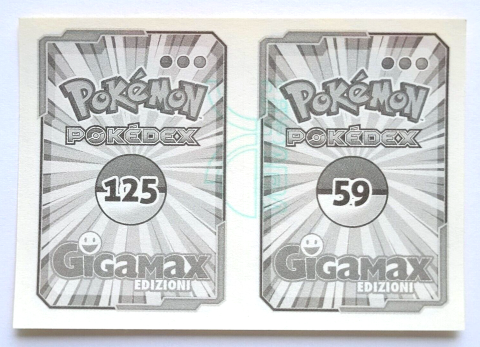 2022 POKEMON POKEDEX GIGAMAX Sticker #058 HELIOPTILE / RIOLU PERU ...