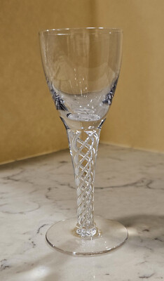 Vintage Stuart Ariel Fine Crystal Port Wine Glass Airtwist Stem | eBay