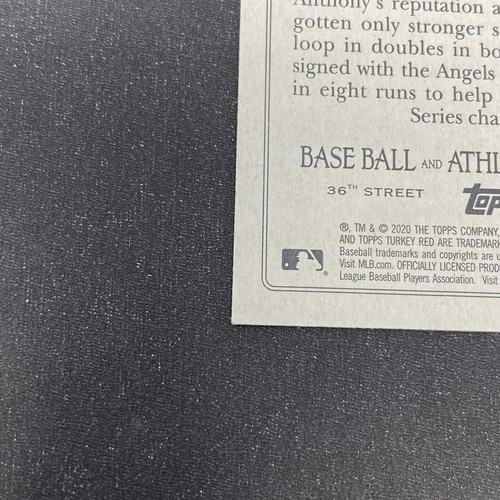 Anthony Rendon TURKEY RED 2020 Topps Update #TR-29 Insert Baseball Card ...