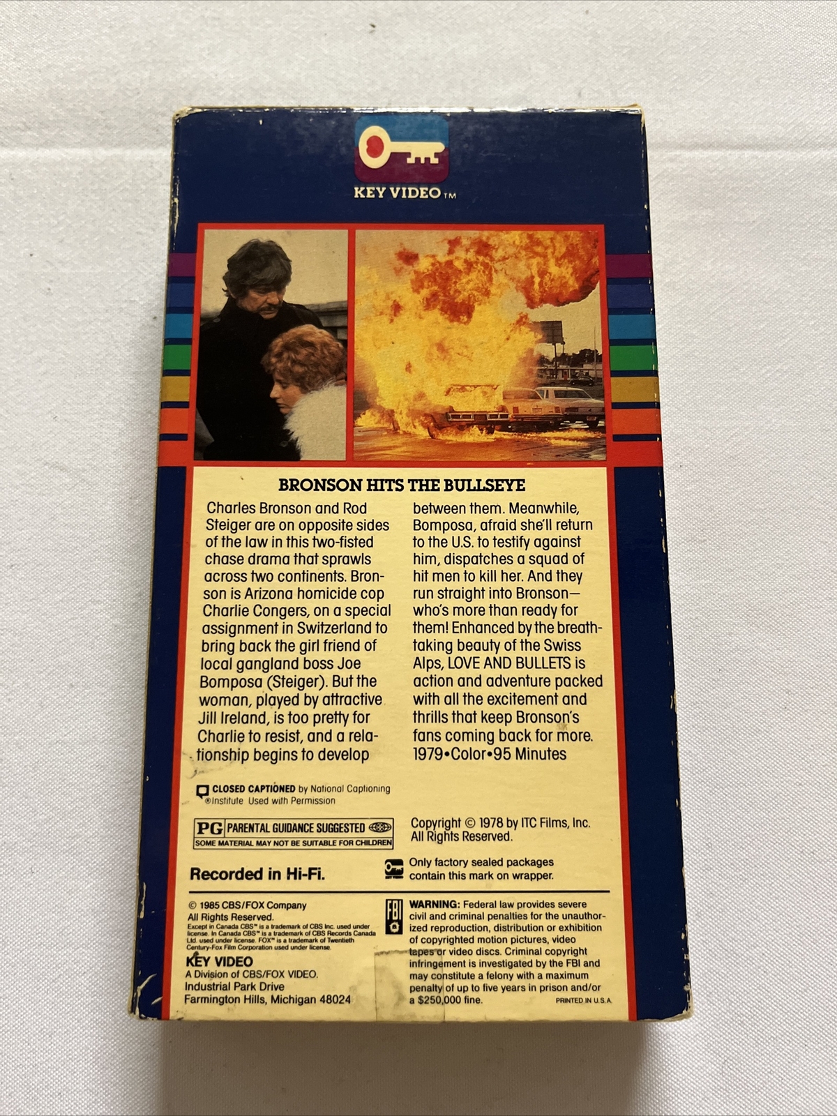 1985 LOVE AND BULLETS VHS Tape, COMPLETE/TESTED SEE PHOTOS (VHS13) | eBay